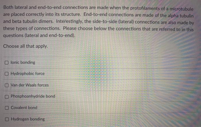 Solved Both lateral and end-to-end connections are made when | Chegg.com