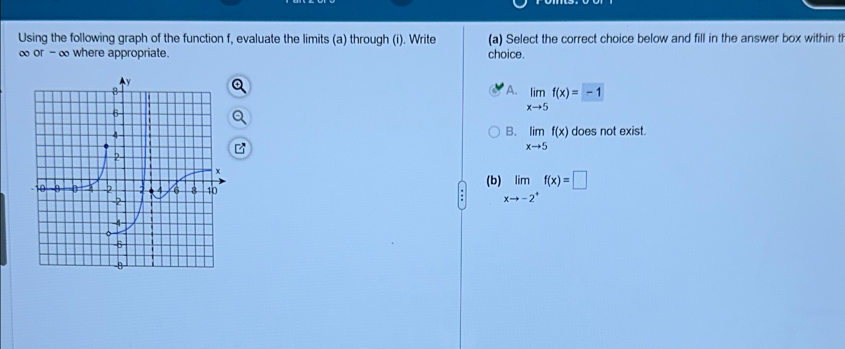Solved Using the following graph of the function f, evaluate | Chegg.com