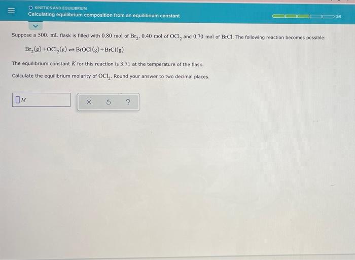 Solved O KINETICS AND EQUILIBRIUM Calculating equilibrium | Chegg.com