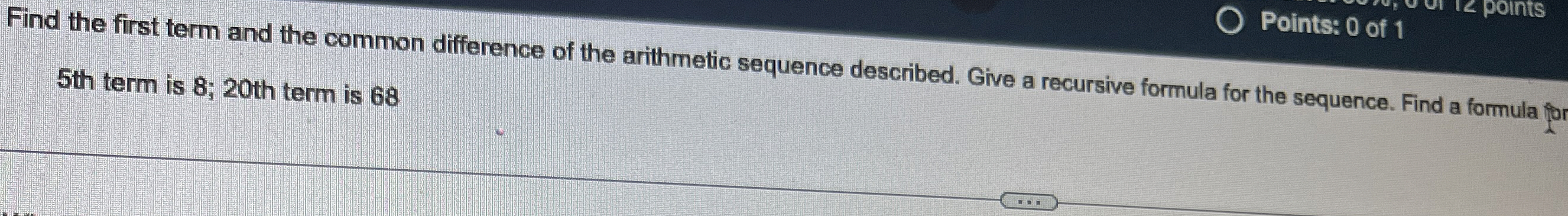 Solved Find the first term and the common difference of the | Chegg.com