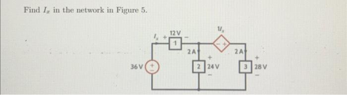 Solved Find Ix in the network in Figure 5. | Chegg.com