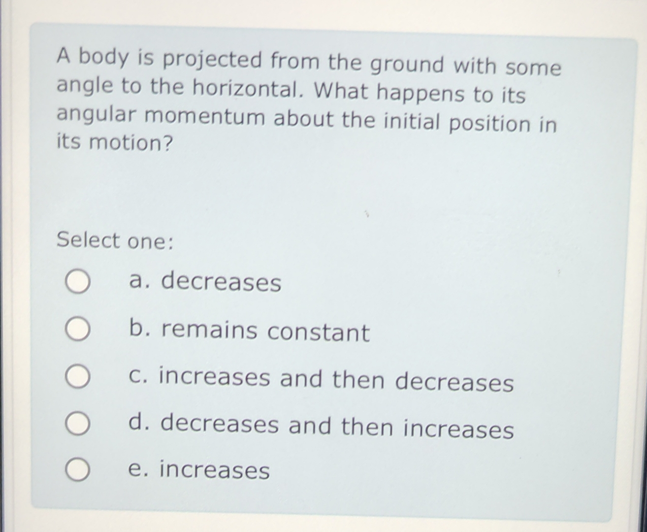 Solved A body is projected from the ground with some angle | Chegg.com
