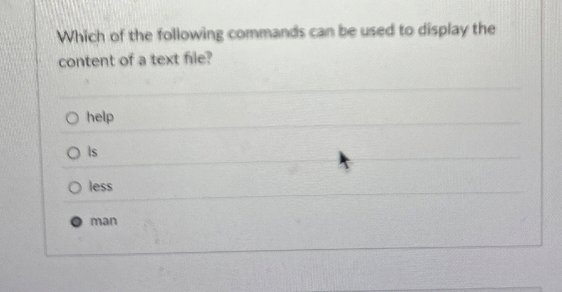 Solved Which of the following commands can be used to | Chegg.com