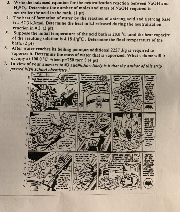 Solved In the comic strip below,Batman uses pellets, not | Chegg.com