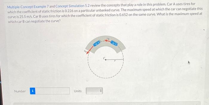 Solved Multiple-Concept Example 7 and Concept Simulation 5.2 | Chegg.com