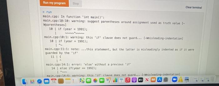 Solved i keep getting errors for me if, else, and else if | Chegg.com