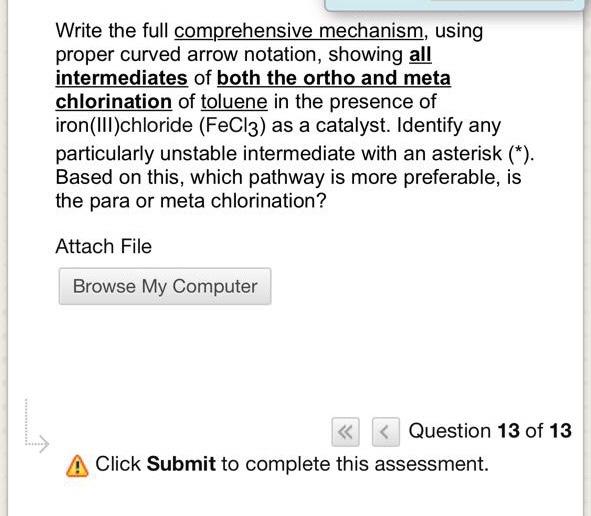 Solved Write the full comprehensive mechanism, using proper | Chegg.com