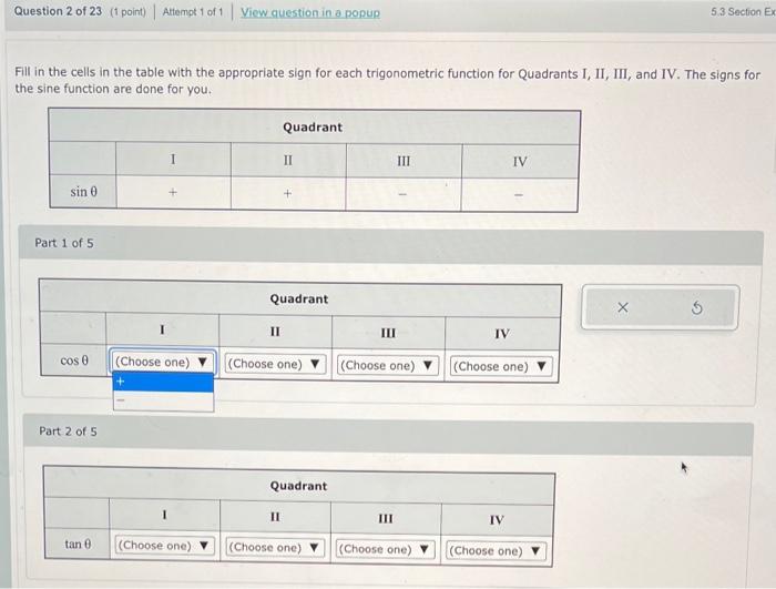 Solved Question 2 of 23 (1 point)| Attempt 1 of 1 View | Chegg.com