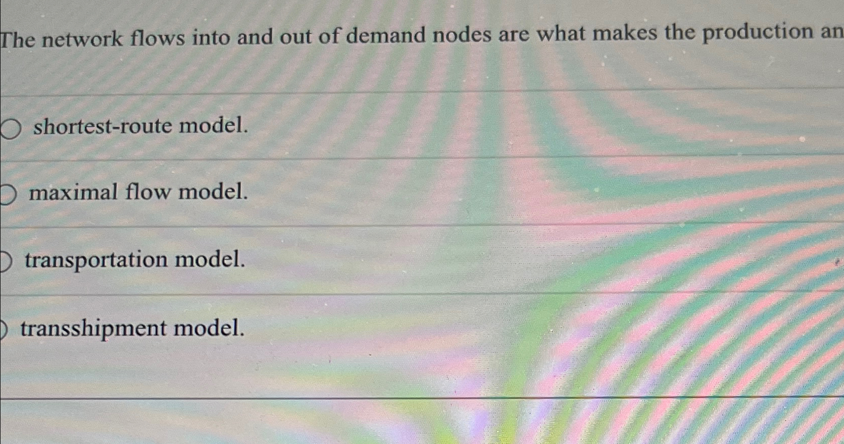 Solved The network flows into and out of demand nodes are | Chegg.com