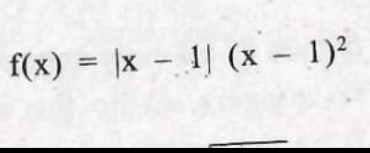 Solved f(x)=|x-1|(x-1)2find domain and range | Chegg.com