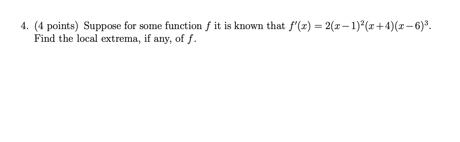 Solved (4 ﻿points) ﻿Suppose for some function f ﻿it is known | Chegg.com