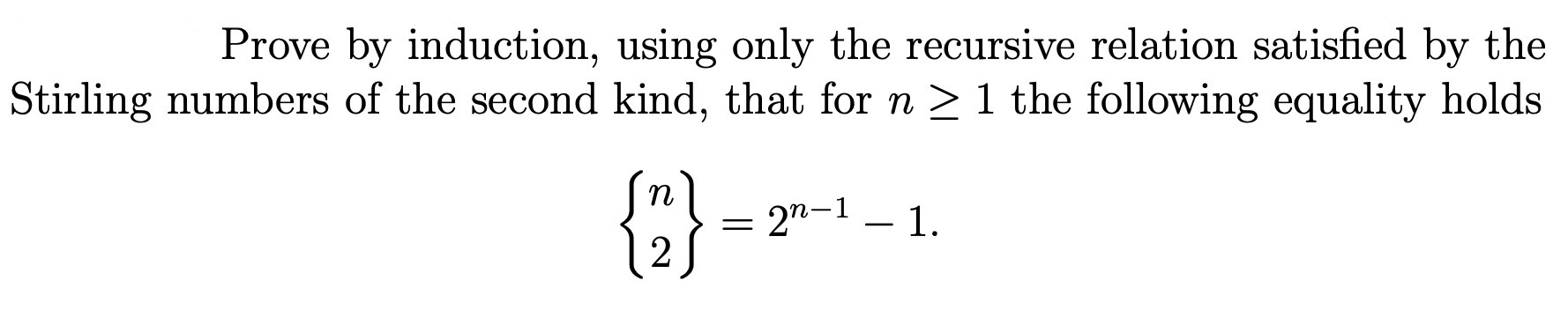 Solved Prove by induction, using only the recursive relation | Chegg.com