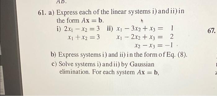 Solved In Exercises 42–49, the given matrix is the augmented | Chegg.com