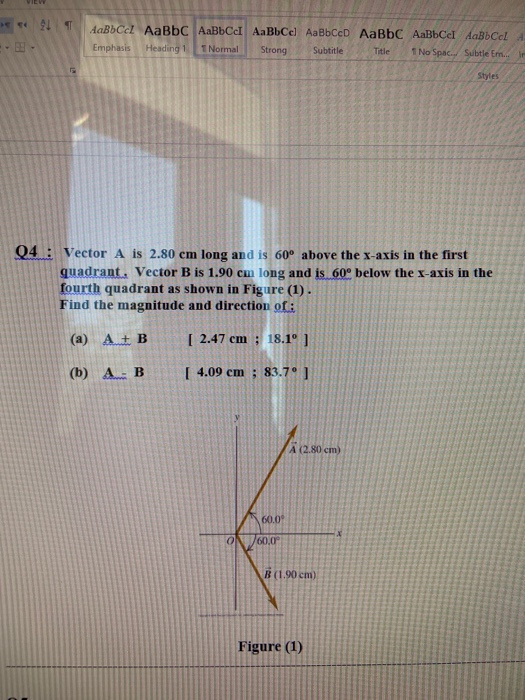 Solved र * 211 AaBbCel AaBbc AaBbCcI AaBbCel AaBbCcD AaBbc | Chegg.com