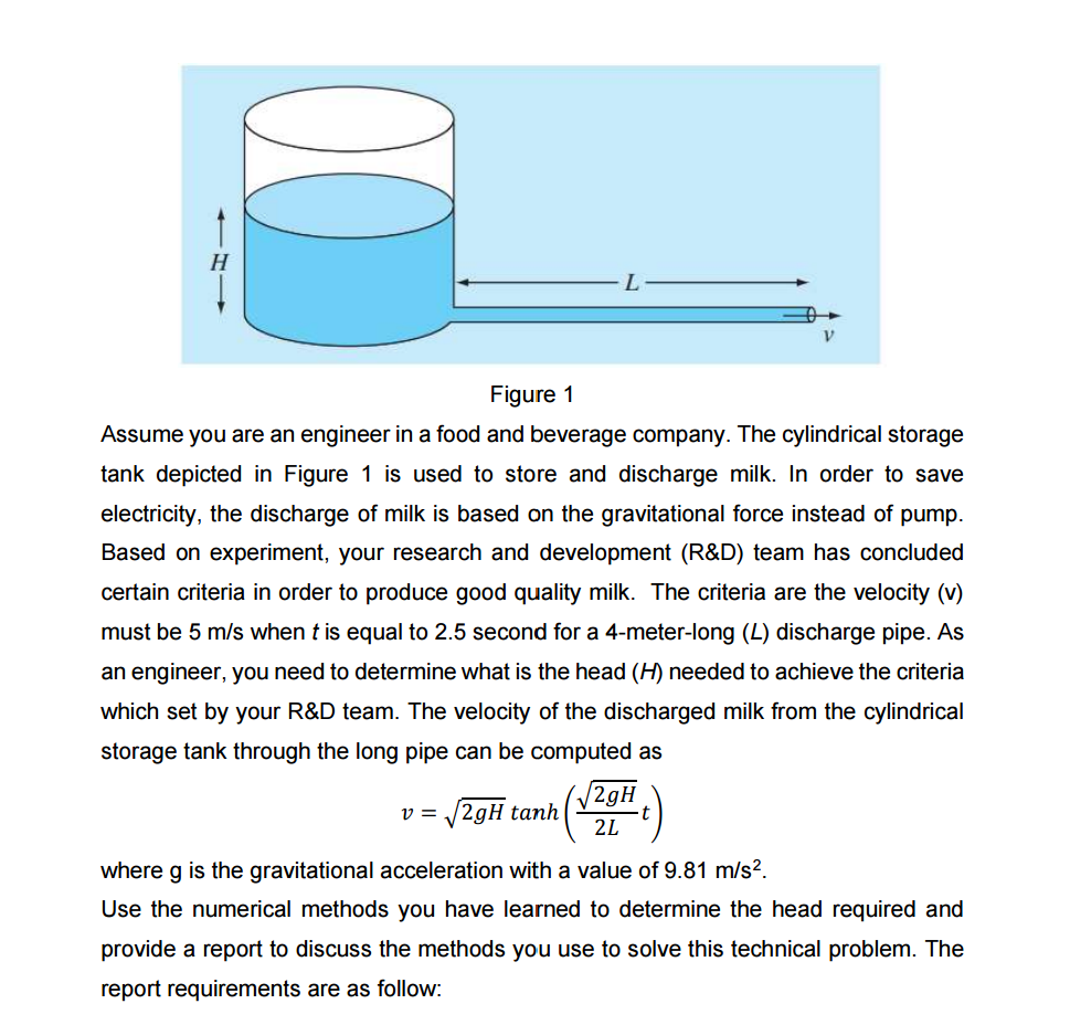 Solved Assume you are an engineer in a food and beverage | Chegg.com