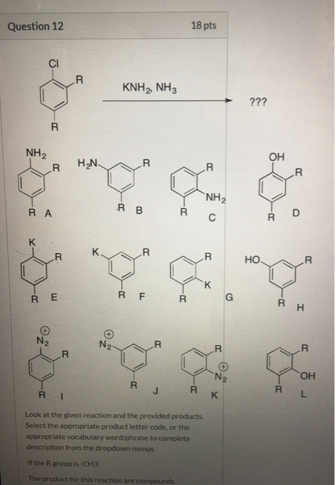 Solved Question 12 18 pts KNH, NH3 ??? NH2 BHN RB RE RF N2 | Chegg.com