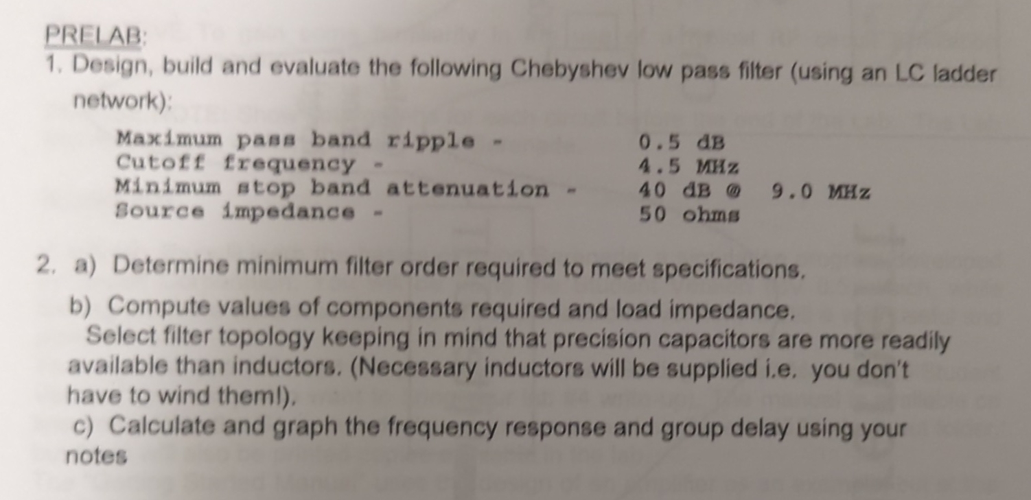 PRELAB:Design, build and evaluate the following | Chegg.com