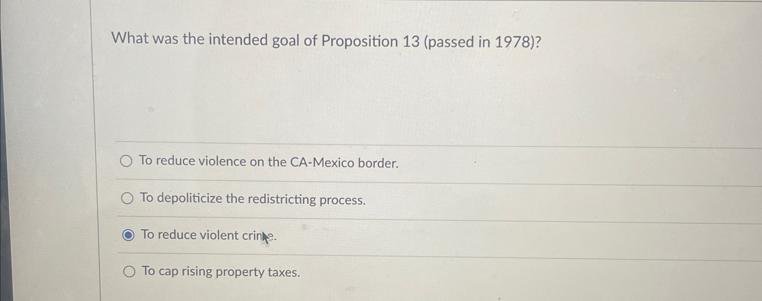 Solved What was the intended goal of Proposition 13 (passed | Chegg.com