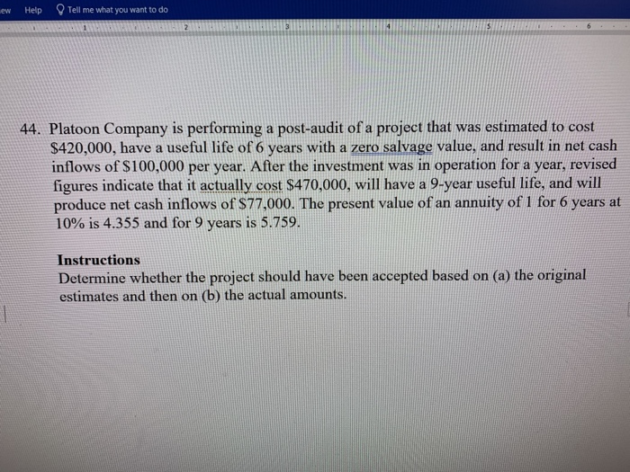 BW Help Tell me what you want to do EESTIS 44. | Chegg.com