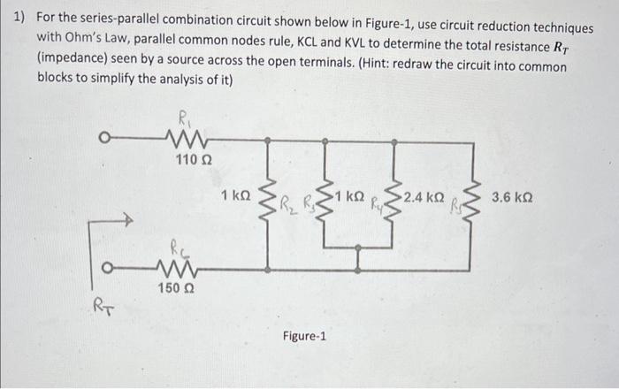 Solved For the series-parallel combination circuit shown | Chegg.com Solved For the series-parallel combination circuit shown | Chegg.com
