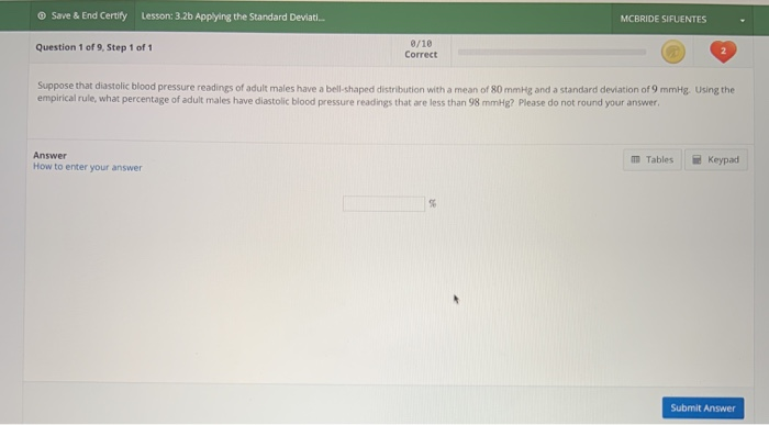 Solved Save & End Certify Lesson: 3.2b Applying the Standard | Chegg.com