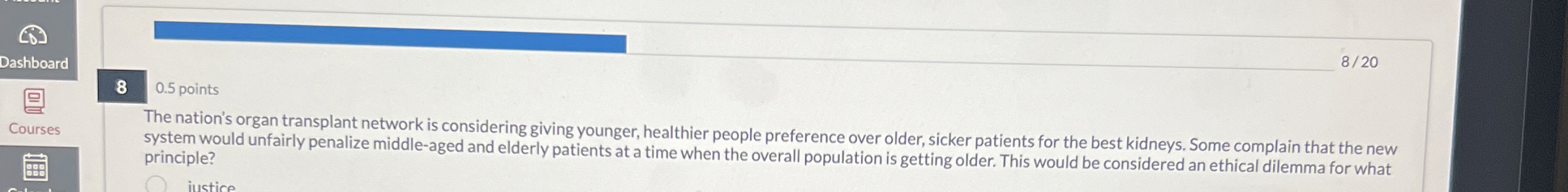 Solved 8 0.5 ﻿pointsThe nation's organ transplant network is | Chegg.com