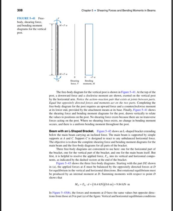 Solved Section 5-10 - Free-Body Diagrams of Parts of | Chegg.com