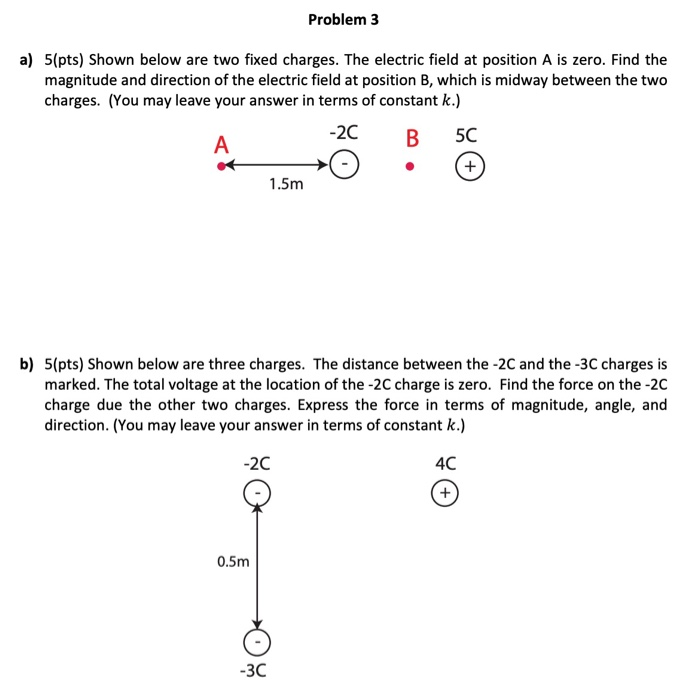 Solved Problem 3 a) 5(pts) Shown below are two fixed | Chegg.com