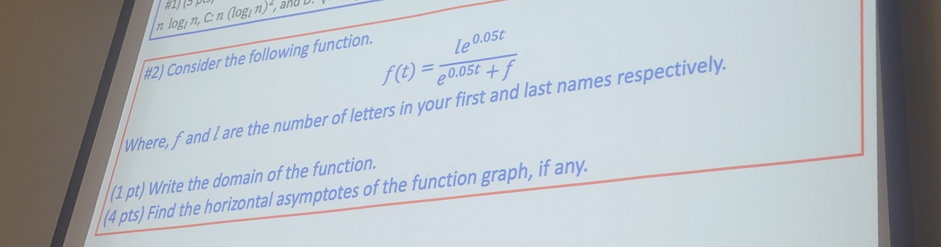 Solved f = 5, ﻿l = 5#2) ﻿Consider the following | Chegg.com
