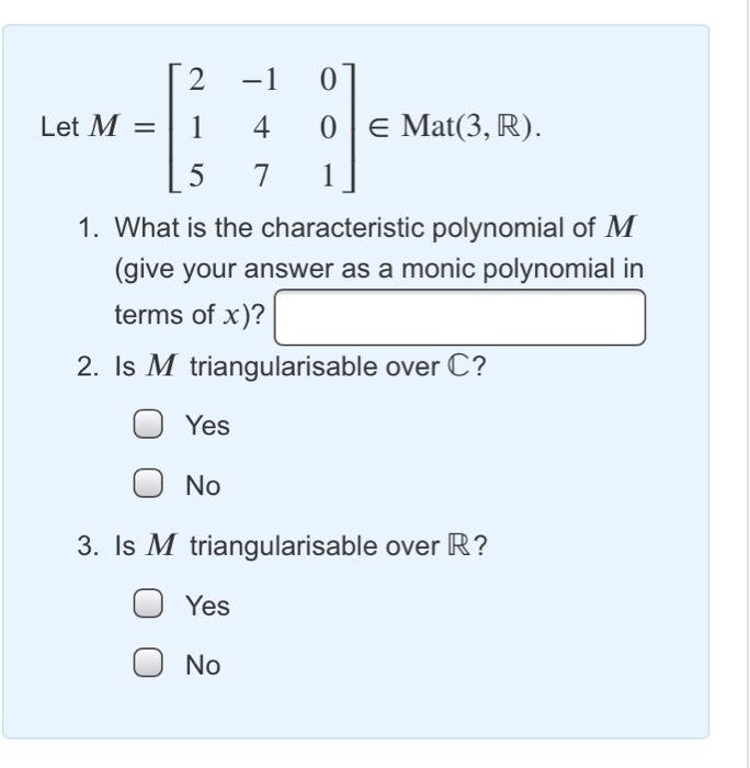 Solved What is the determinant of the 7 x 7 matrix whose (i, | Chegg.com