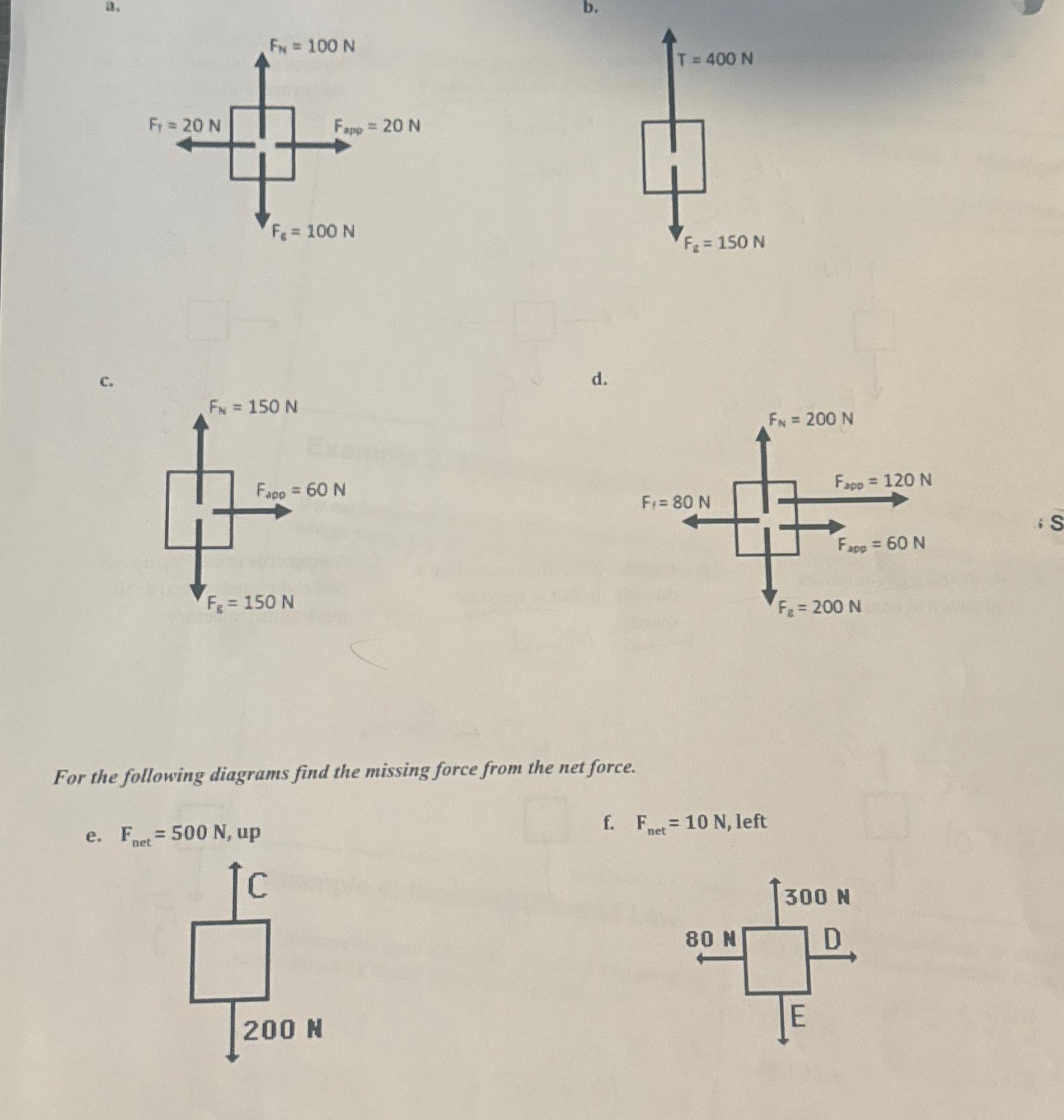 Solved a.b.c.d.For the following diagrams find the missing | Chegg.com