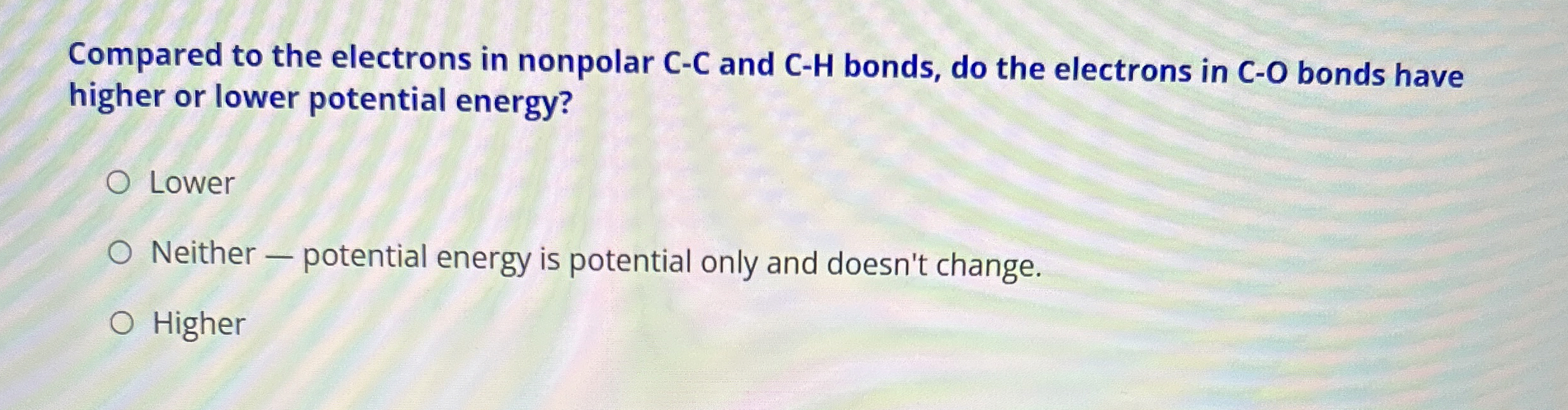 Solved Compared to the electrons in nonpolar C-C and C-H | Chegg.com