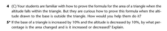 Solved 4 (C) Your students are familiar with how to prove | Chegg.com