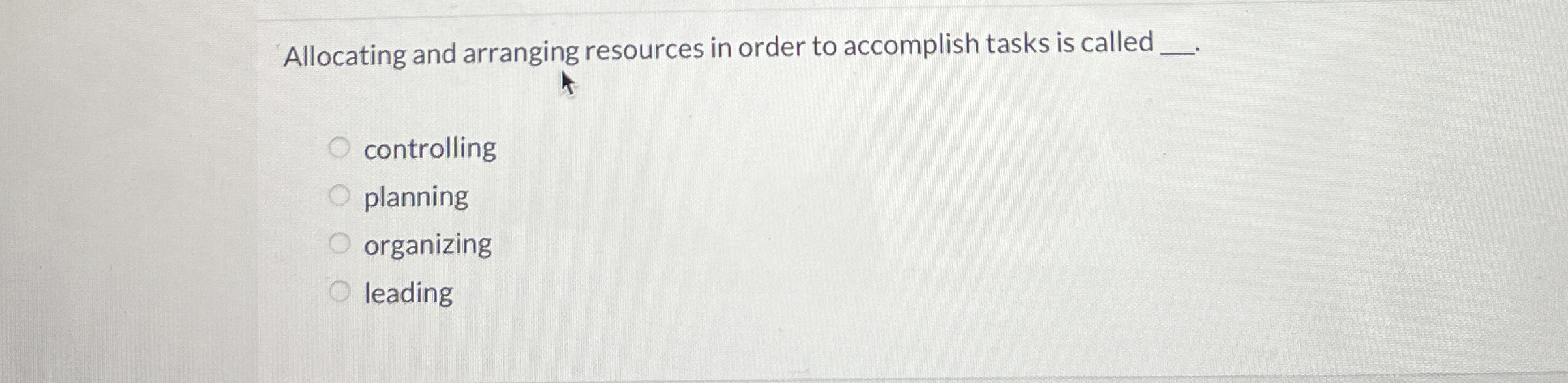 Solved Allocating and arranging resources in order to | Chegg.com
