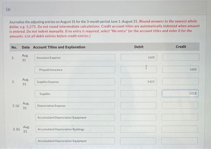 Solved Question 6 of 8Other data: 1. The balance in prepaid | Chegg.com