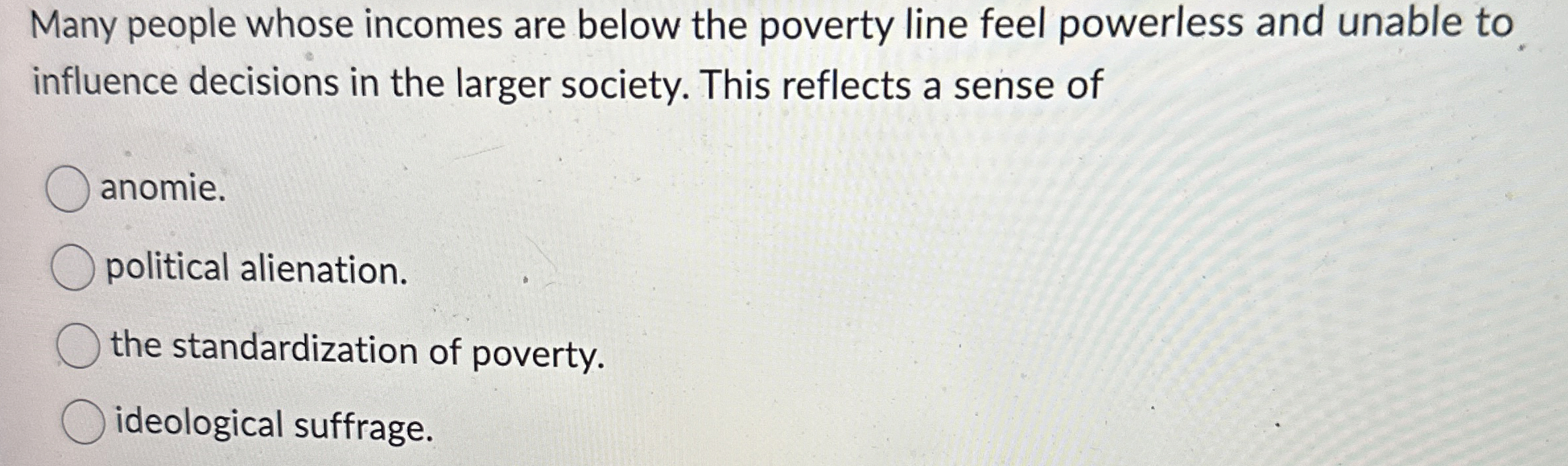 Solved Many people whose incomes are below the poverty line | Chegg.com