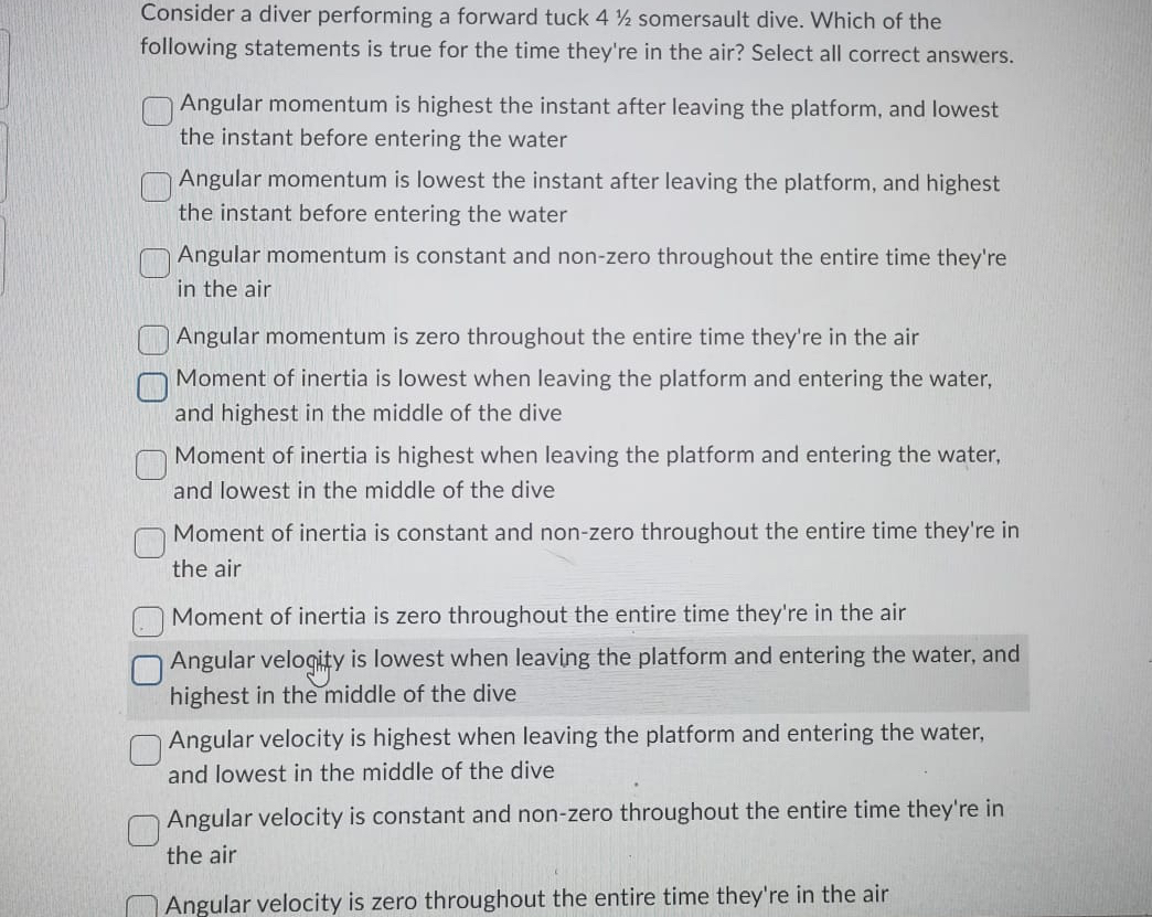 Solved Consider a diver performing a forward tuck 4112? | Chegg.com