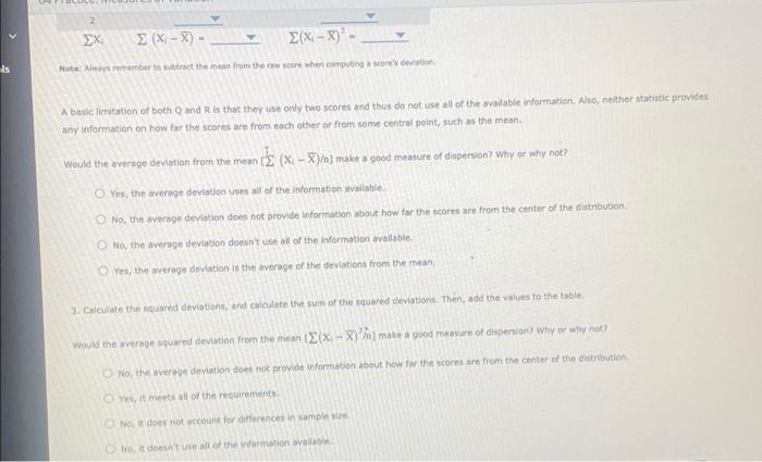 Solved 2 Introducing The Standard Deviation And Variance
