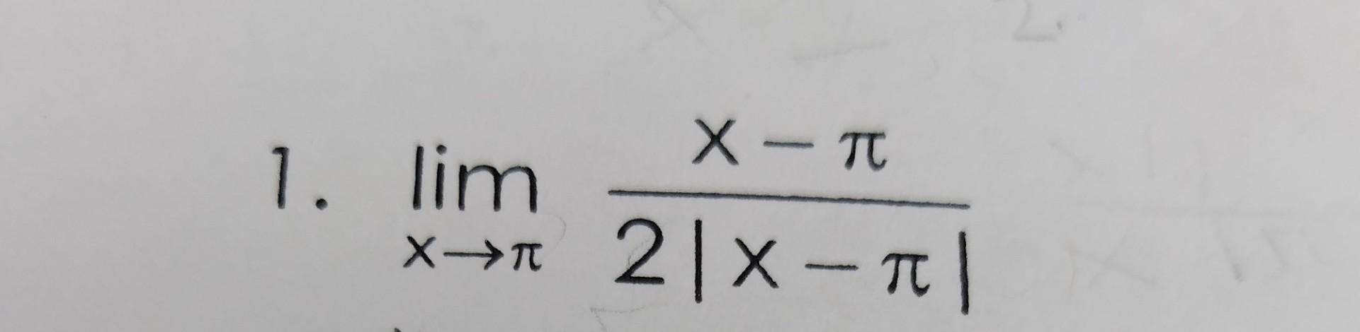 Solved limx→π2∣x−π∣x−π | Chegg.com
