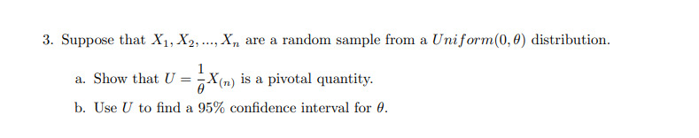 Solved Suppose that x1,x2,dots,xn ﻿are a random sample from | Chegg.com