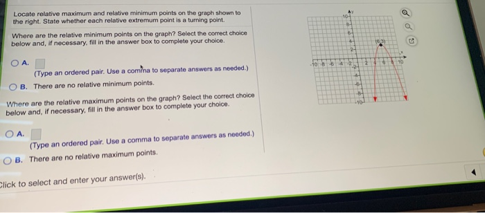 Solved 10- Locate relative maximum and relative minimum | Chegg.com