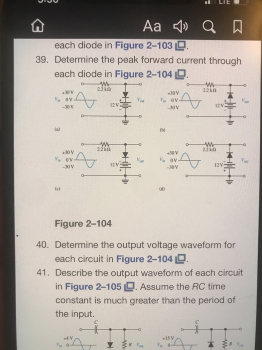 Solved Aa » Q A each diode in Figure 2-103 O 39. Determine | Chegg.com