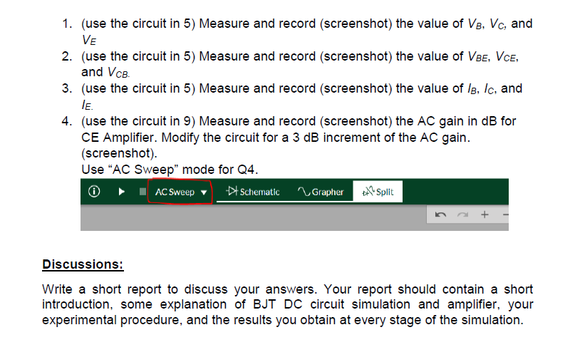 Solved (use the circuit in 5) ﻿Measure and record | Chegg.com