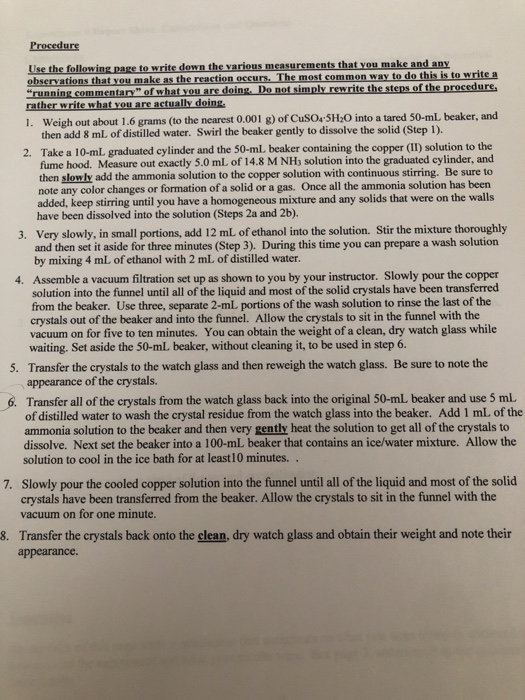Solved Experiment 9 Report Sheet: Calculations and Questions | Chegg.com