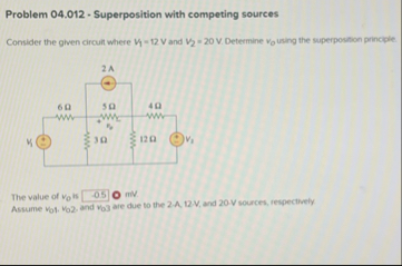 Solved Problem 04.012 - ﻿Superposition with competing | Chegg.com