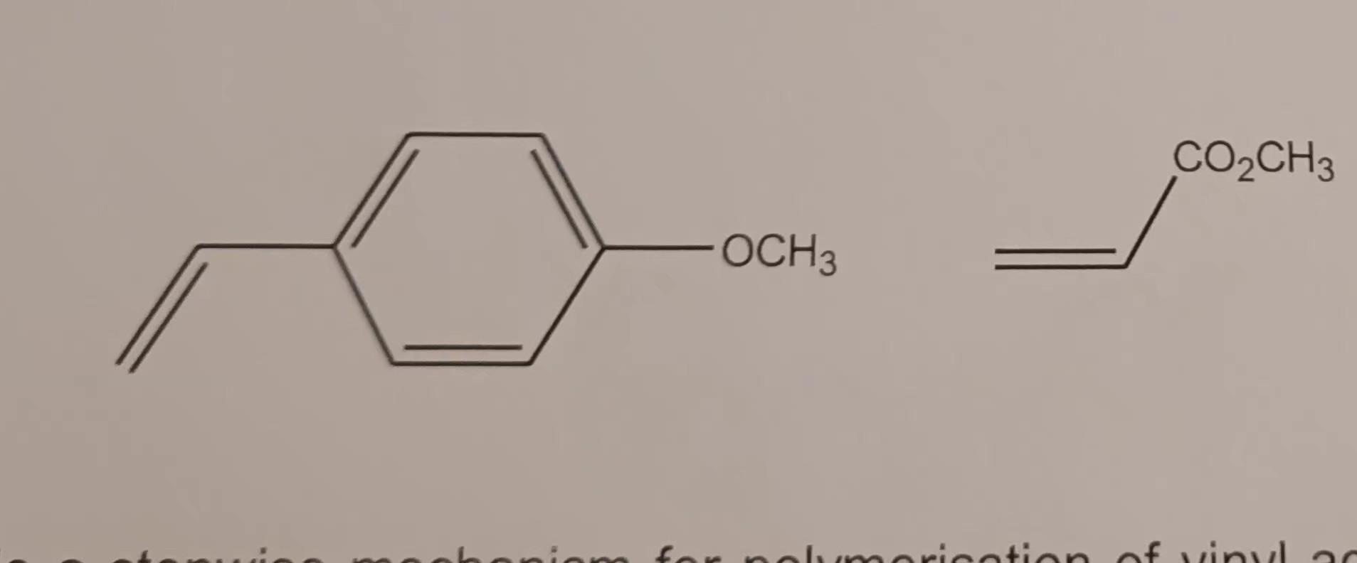 Solved Draw polymer structure resulting from chain growth | Chegg.com