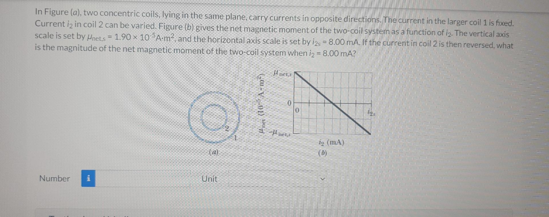 Solved In Figure (a), two concentric coils, lying in the | Chegg.com