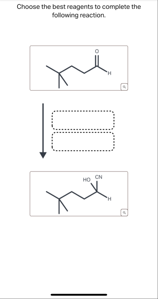Solved Choose the best reagents to complete the following | Chegg.com