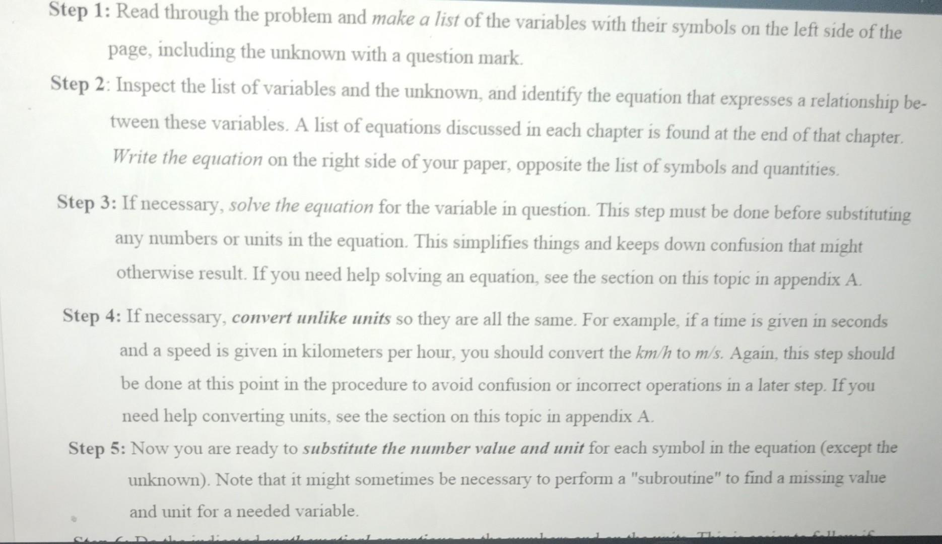 Solved need help converting units, see the section on this | Chegg.com