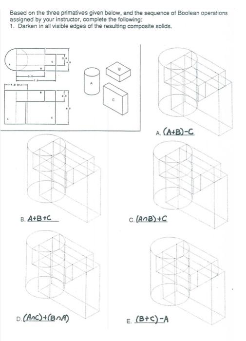Solved Based on the three primatives given below, and the | Chegg.com